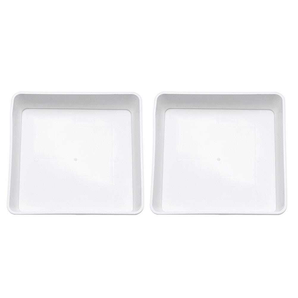 2pcs Movable Plant Pot Square Base Tray Succulent Flower Planting ...