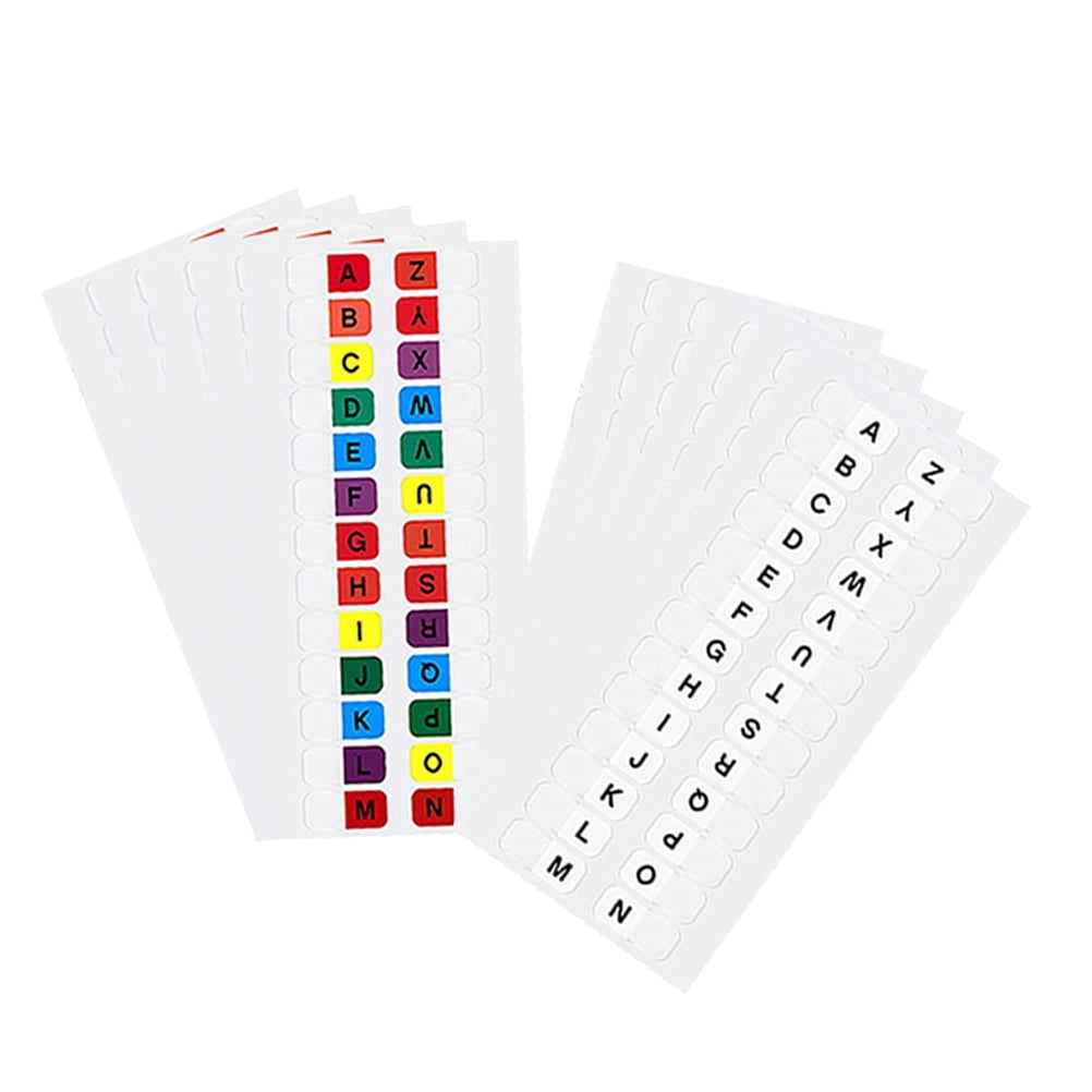 Eease 10 Sheets Color Alphabet Tabs Notepad Page Markers Small Sticky ...