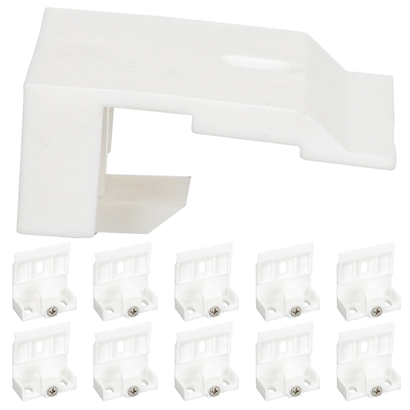 Eease 10 White Mount Bracket Clips for Pleated/Cellular Shades ...