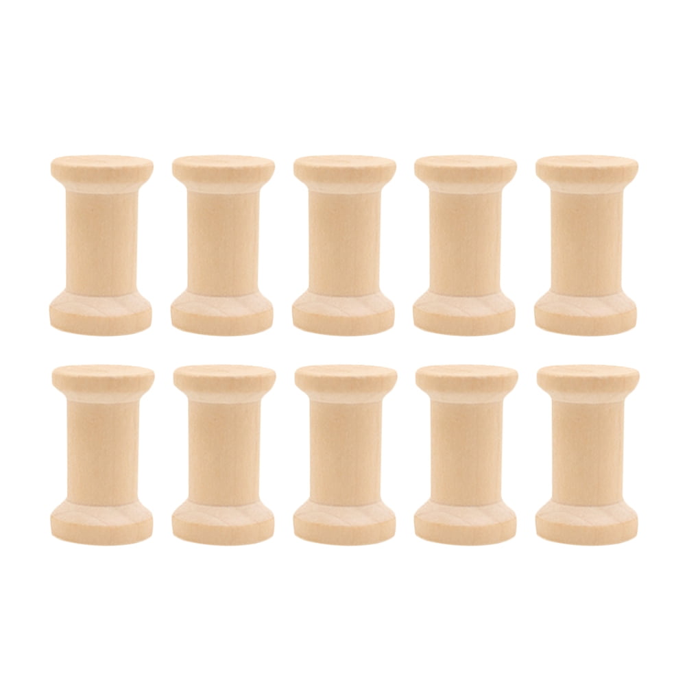 Eease 10 Wooden Spools Hourglass Shape for Art Craft - Walmart.com