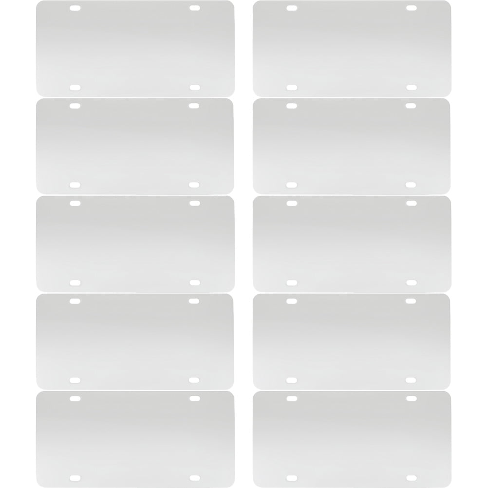 Eease 10 pcs Sublimation License Plate Blanks Heat Transfer License ...