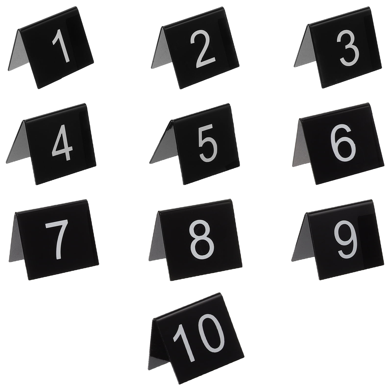 KALLORY Crime Scene Evidence Markers Acrylic Black with White Numbers ...