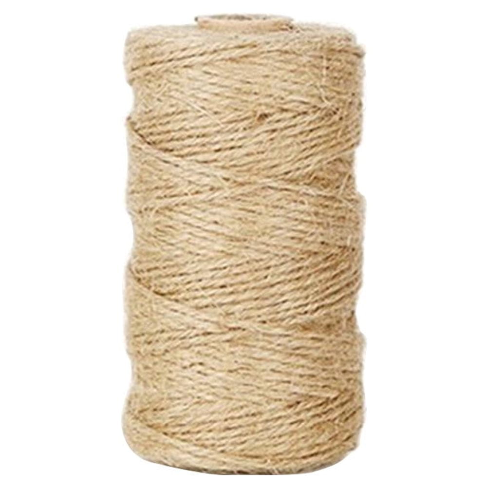Eease 100M Jute Twine String Hemp Cord for Crafts & Gardening (Natural ...