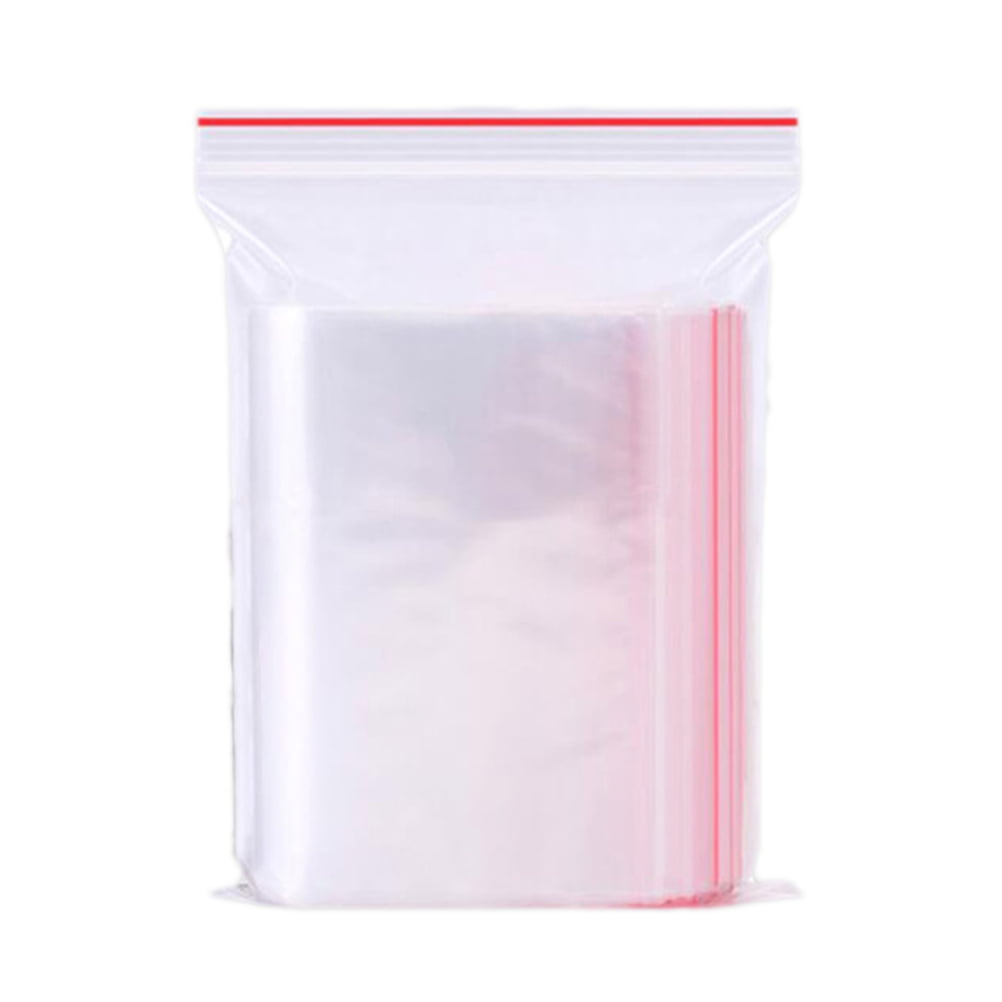 Eease 100pcs 8x12cm Sealing Bags Zipper Poly Bags Clear Resealable ...