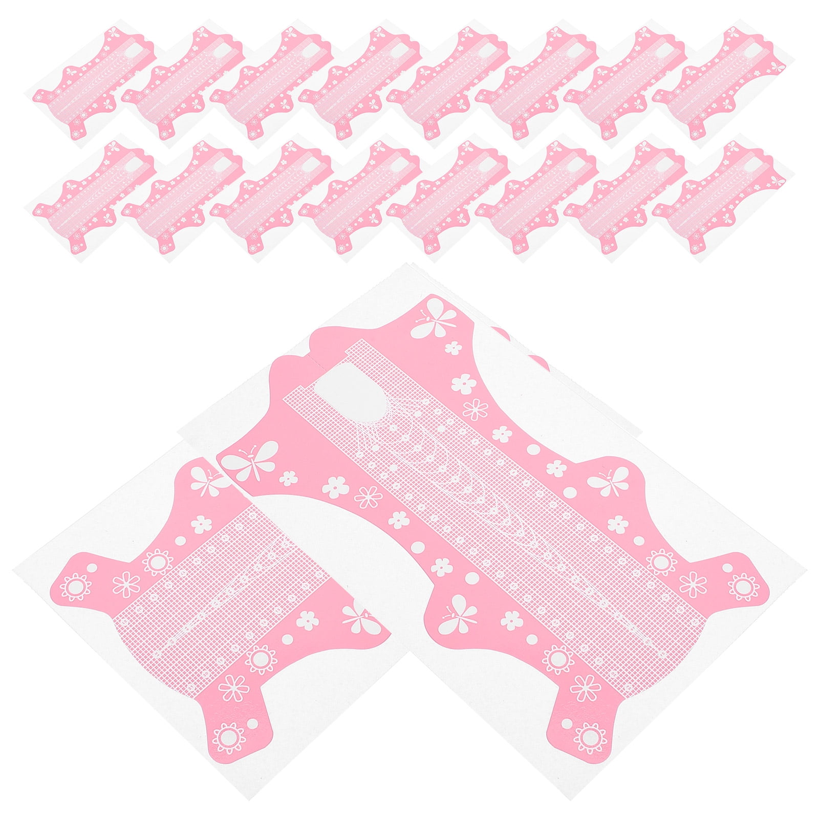 Eease 100pcs Nail Art Forms Stickers Nail Extension Stickers DIY Nail ...