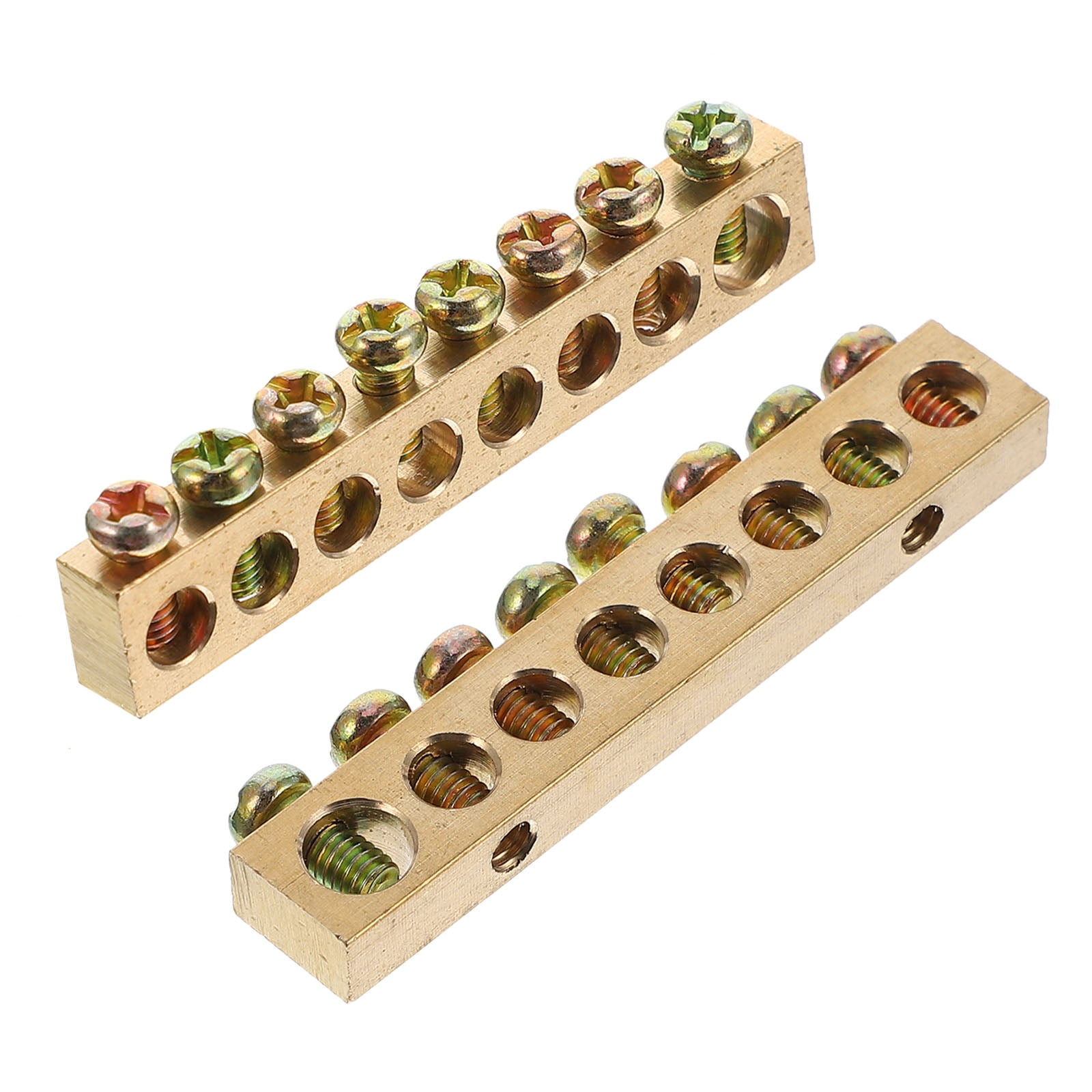 Eease 10pcs 8-Hole Brass Grounding Bars with Screws - Walmart.com