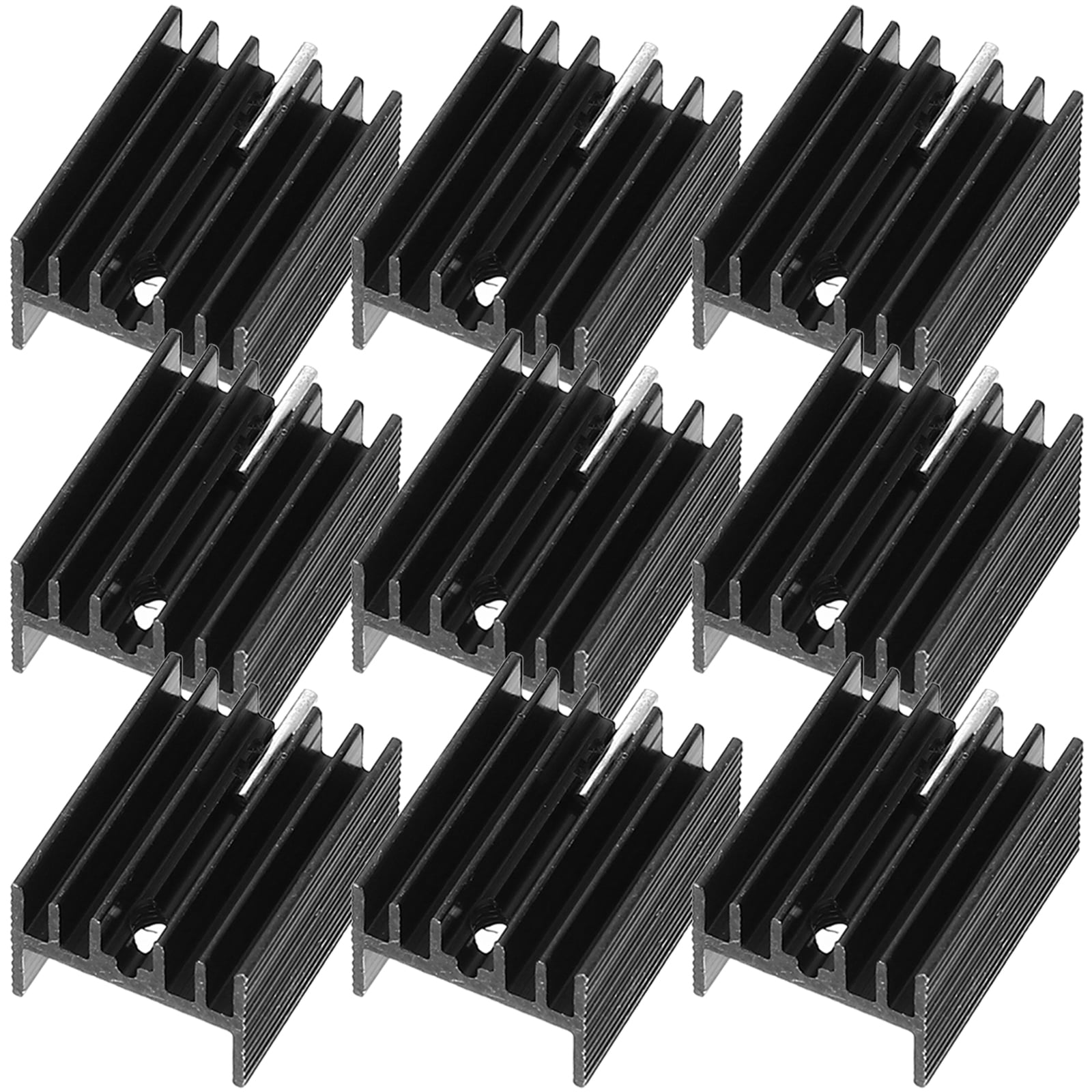 Eease 10pcs Aluminum Heat Sink for High Power Amplifier Transistor ...