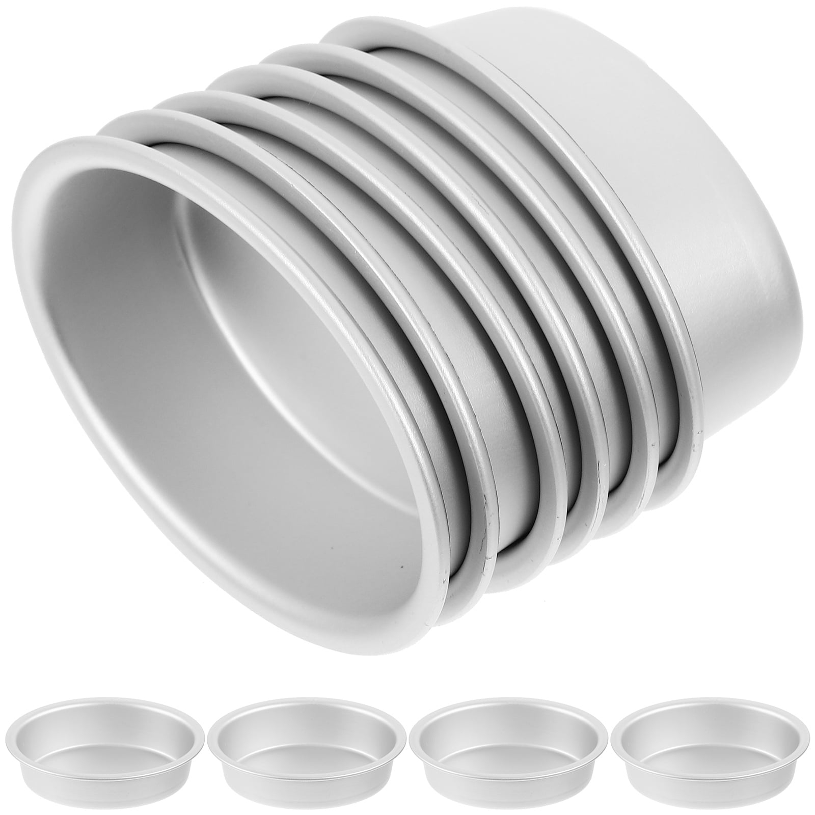 Eease 10pcs Cake Stencil Circle & Mini Cheese Cake Mold Pan - Walmart.com