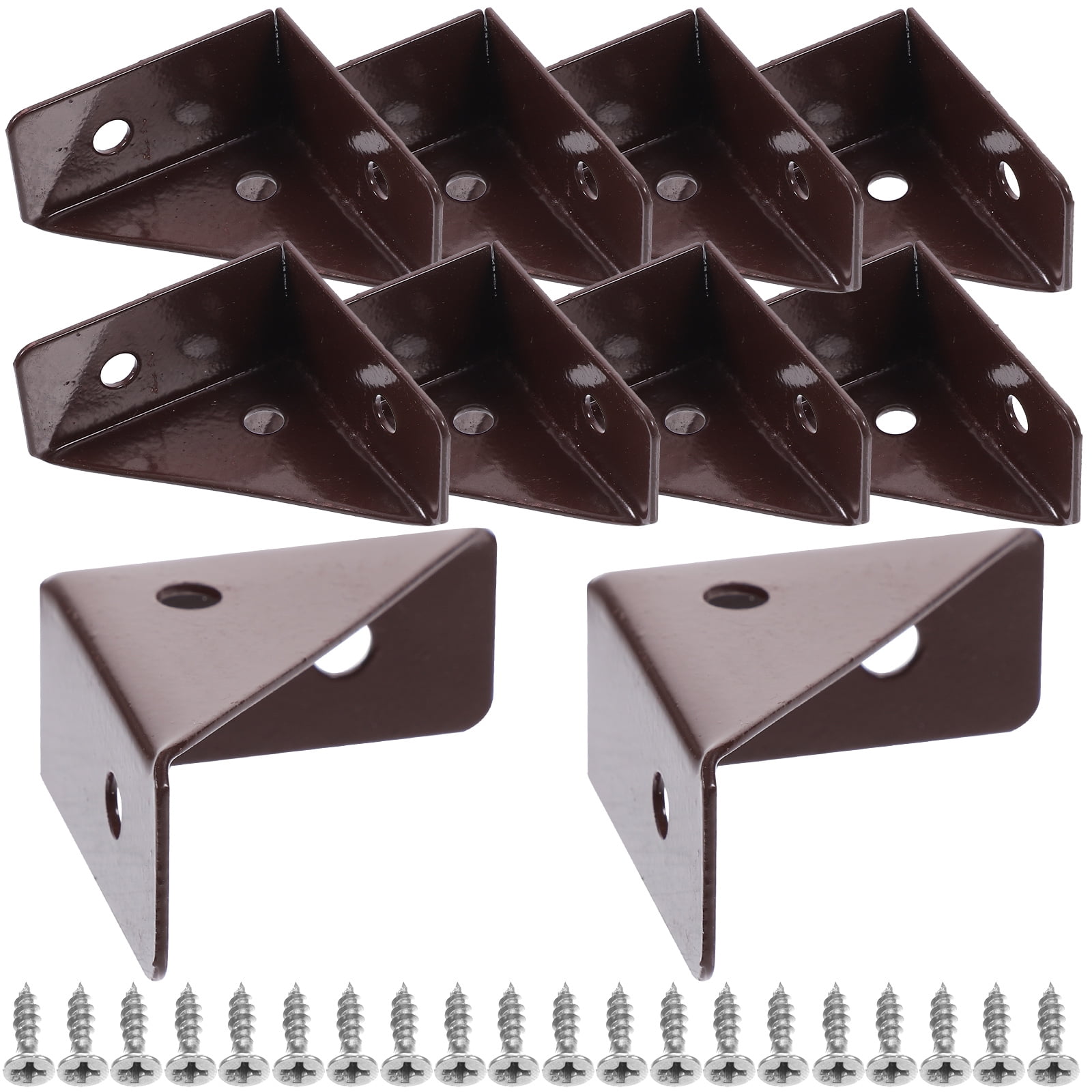 Eease 10pcs Stainless Steel Corner Braces Thickened Support Brackets ...
