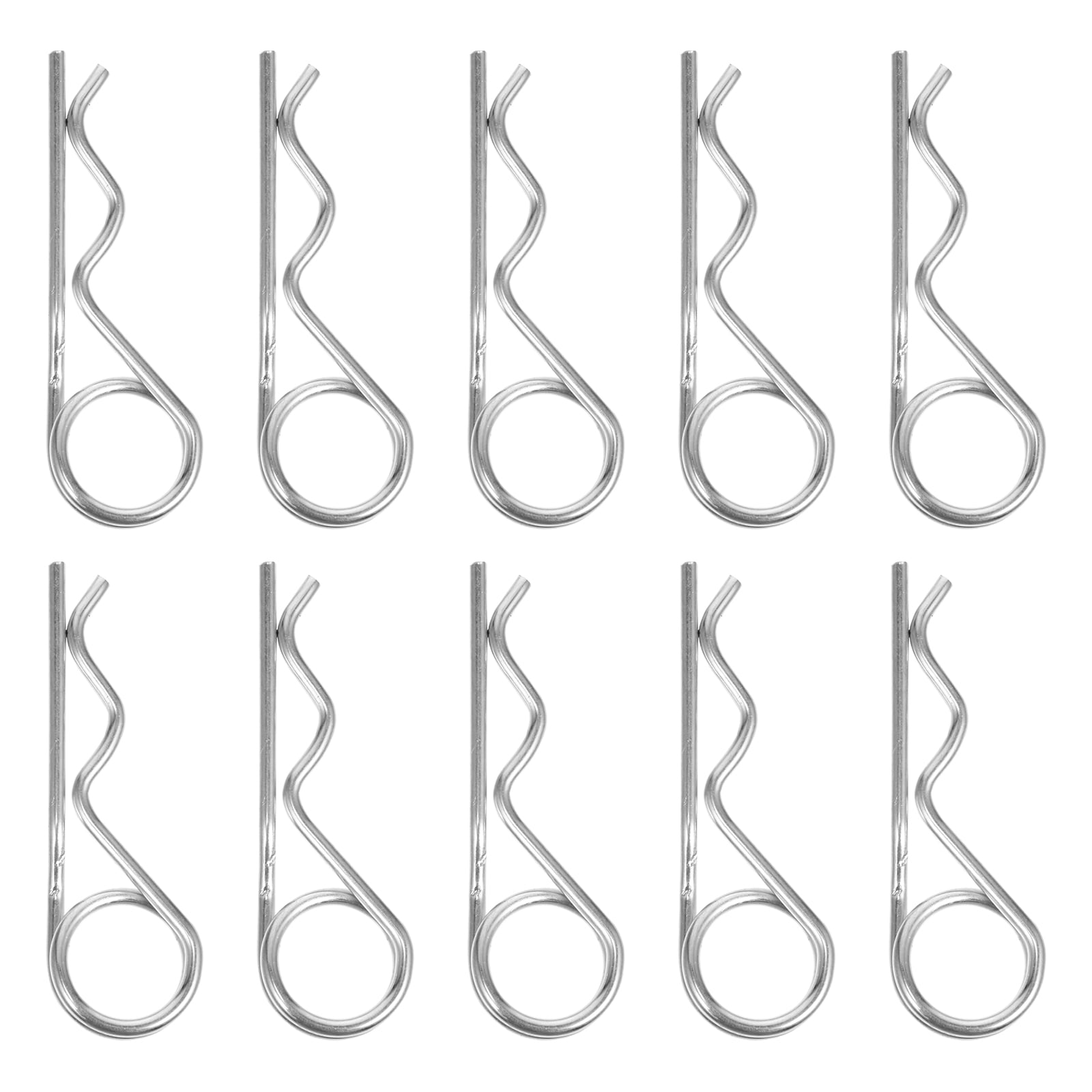 Eease 10pcs Steel R-shaped Cotter Roll Spring Pin Small Metal Durable ...
