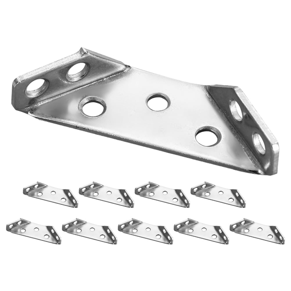 Eease 10pcs Triangle Corner Bracket Angle Connectors Furniture Supports ...