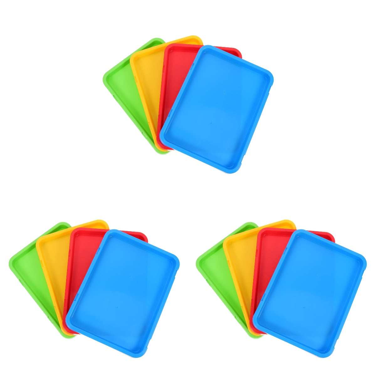 Eease 12 Pcs Arts and Crafts Organizer Trays Serving Trays for School ...