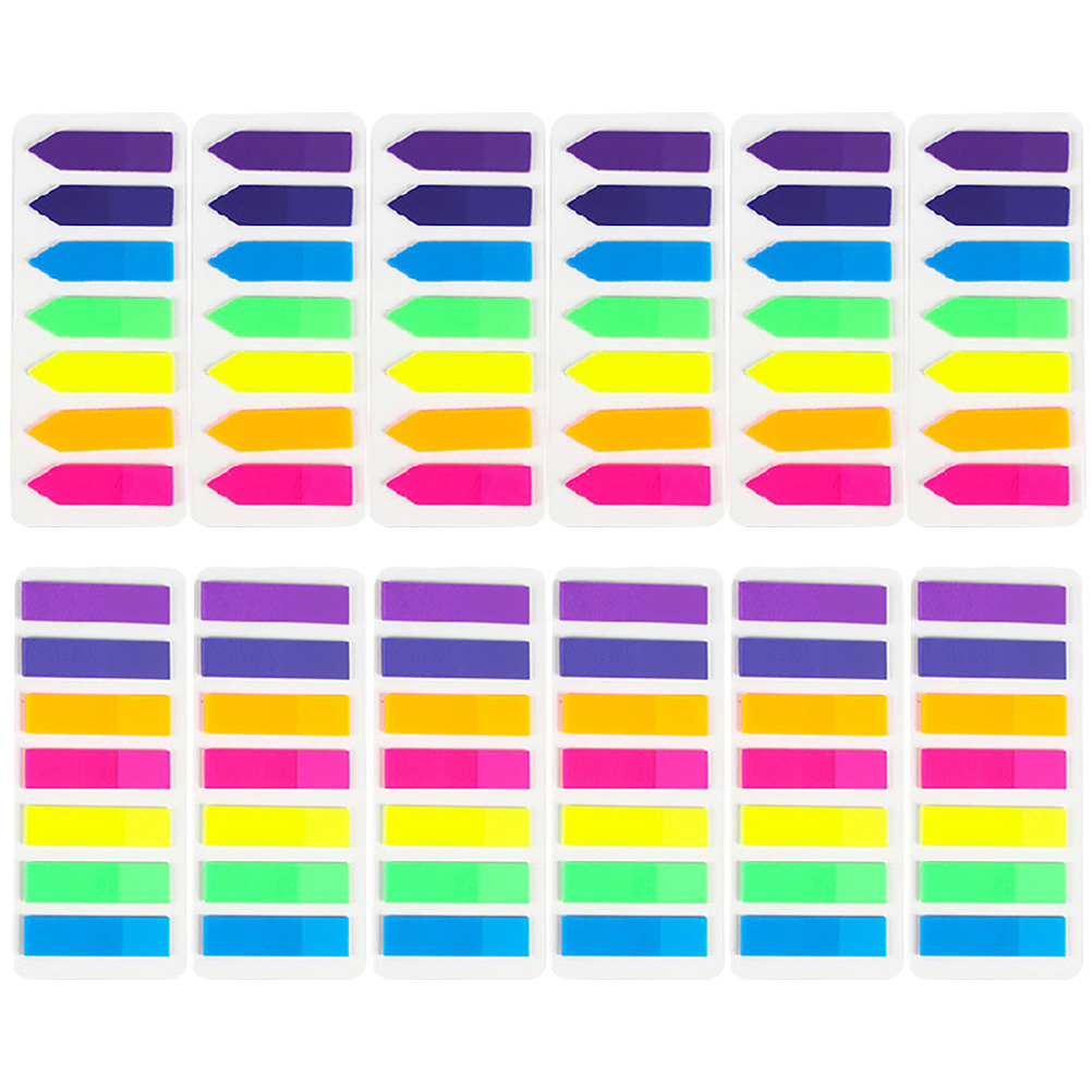 Eease 12 Sets Neon Book Tabs & Flags for Annotating - Walmart.com