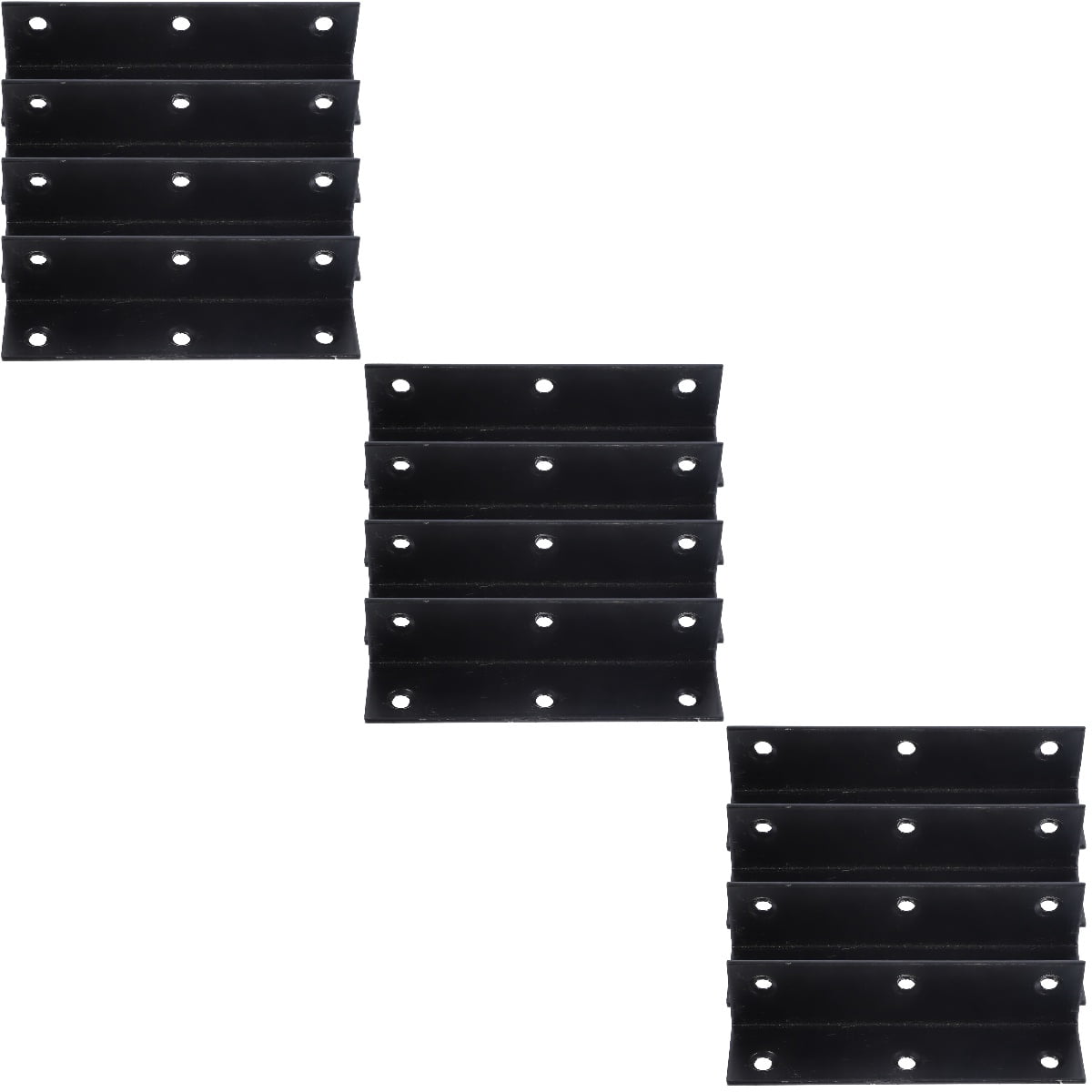12-Pack Heavy Duty Angle Iron Shelf Brackets, Right Angle L Brackets ...