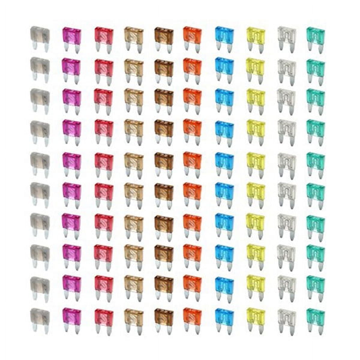 Eease 120Pcs Mini Flat Pin Fuse Mix Automotive Fuse Assortment Car Fuse ...