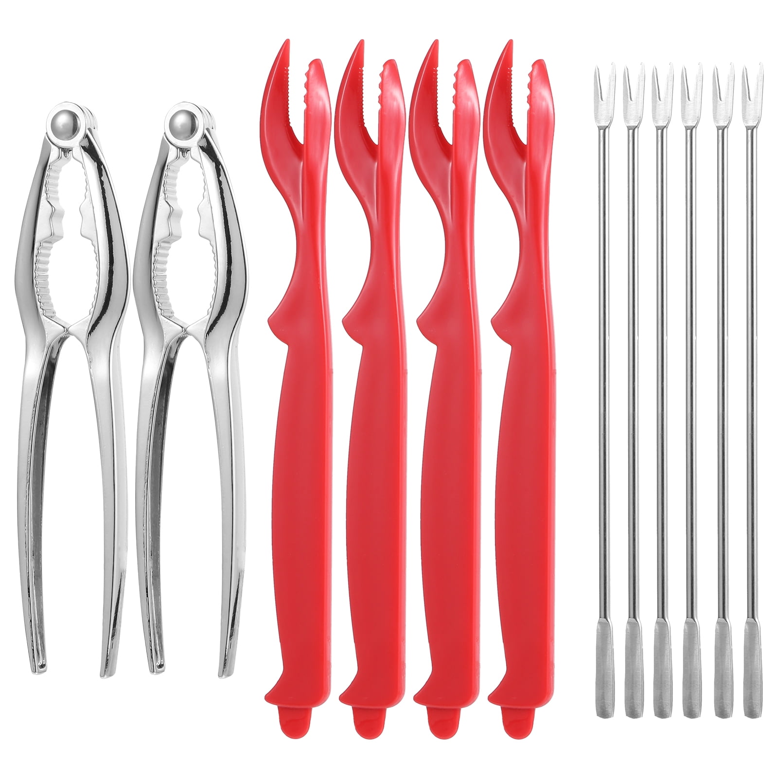 Eease 12Pcs Seafood Tools Set Lobster Crackers Shellers Leg Forks Picks ...