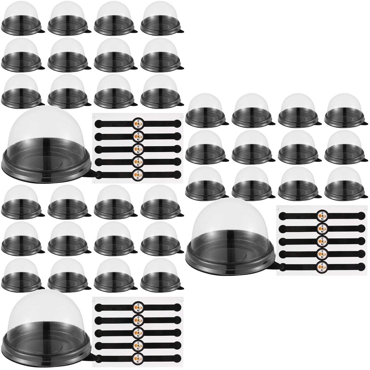 Eease 150 Sets of Compact Cake Boxes Party Cupcake Boxes Packing Boxes ...