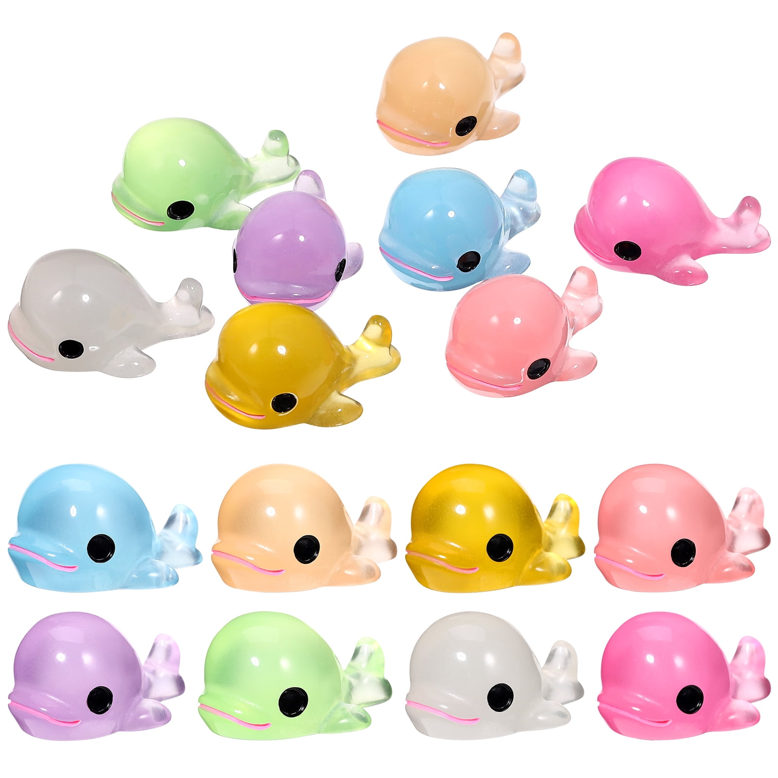 Eease 16pcs Mini Dolphin Models Resin Miniature Dolphin Garden Animal ...