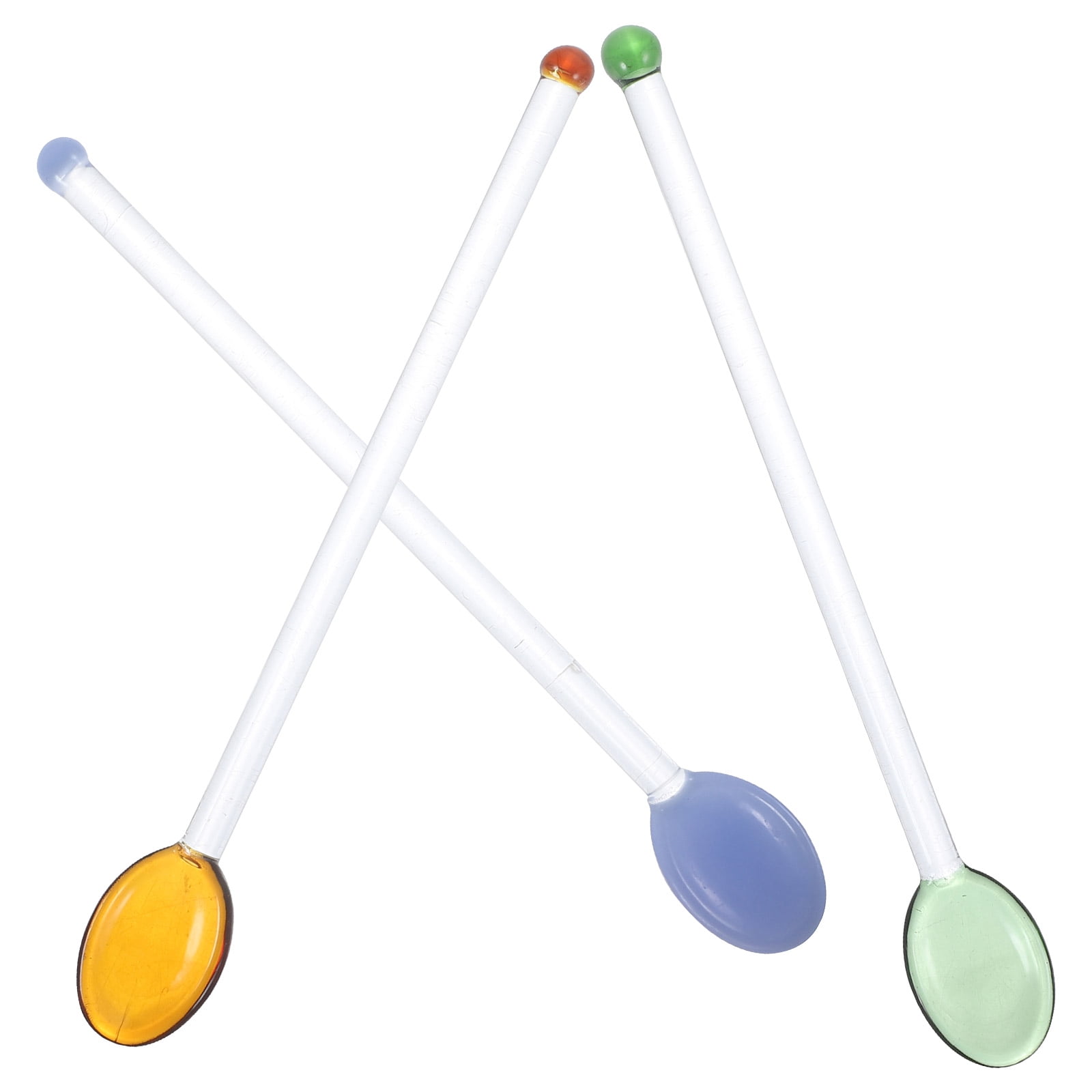 Eease 18pcs Glass Swizzle Sticks for Cocktails and Coffee (Assorted ...