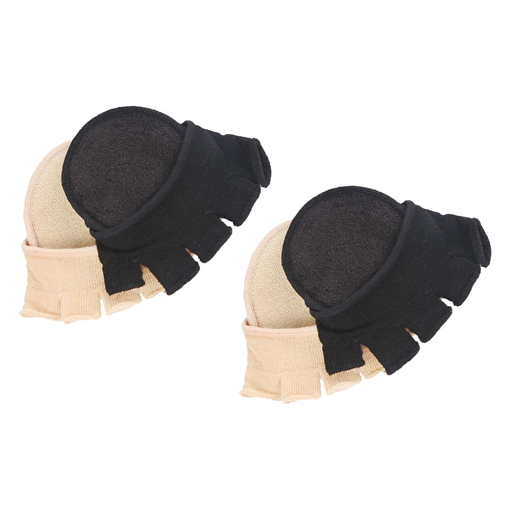 Eease 2 Pairs of Women Mule Toe Socks High Heel Shoes Liner Summer Open ...