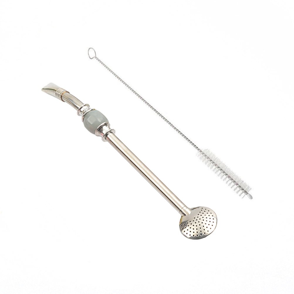 Eease 2 Pcs Yerba Mate Bombilla Gourd Drinking Filter Straw Stainless ...