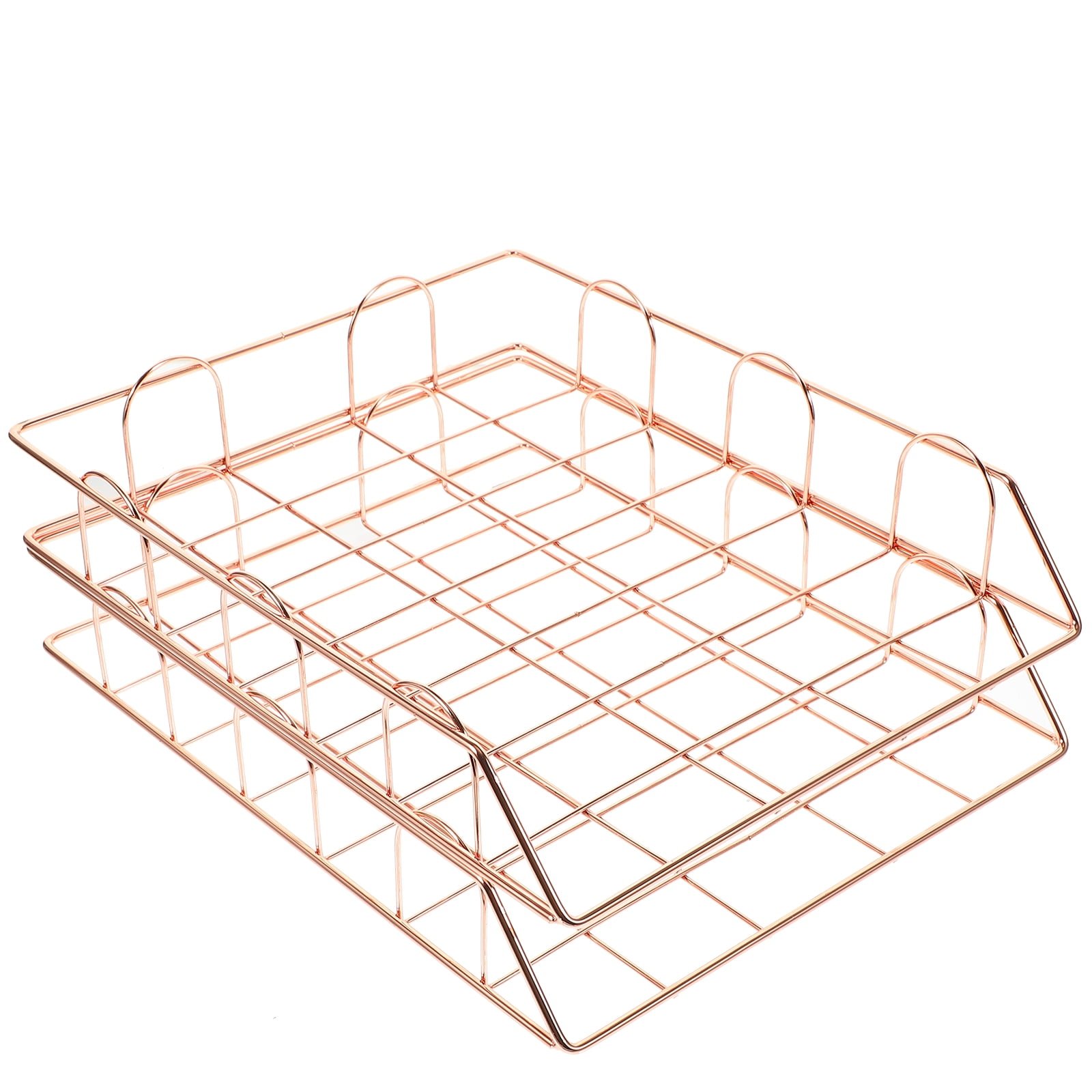 Eease 2 Tier Desktop Letter Tray File Organizer Magazine Holder ...
