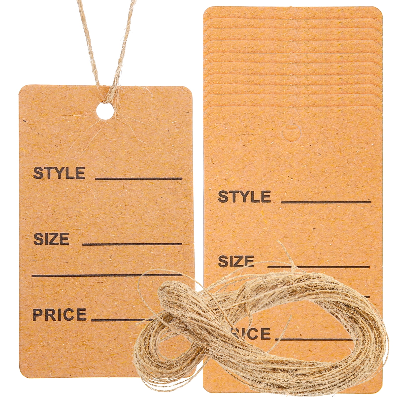 Eease 200 Clothing Labels with String for Retail Stores - Walmart.com