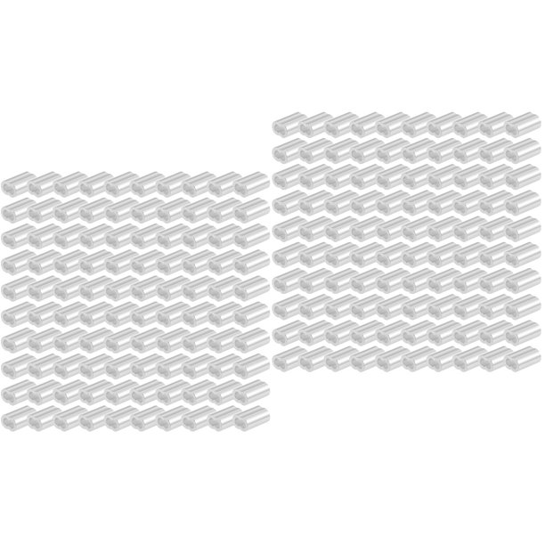 Eease 200 pcs Aluminum Crimp Loop Sleeve Aluminum Crimping Loop Wire ...
