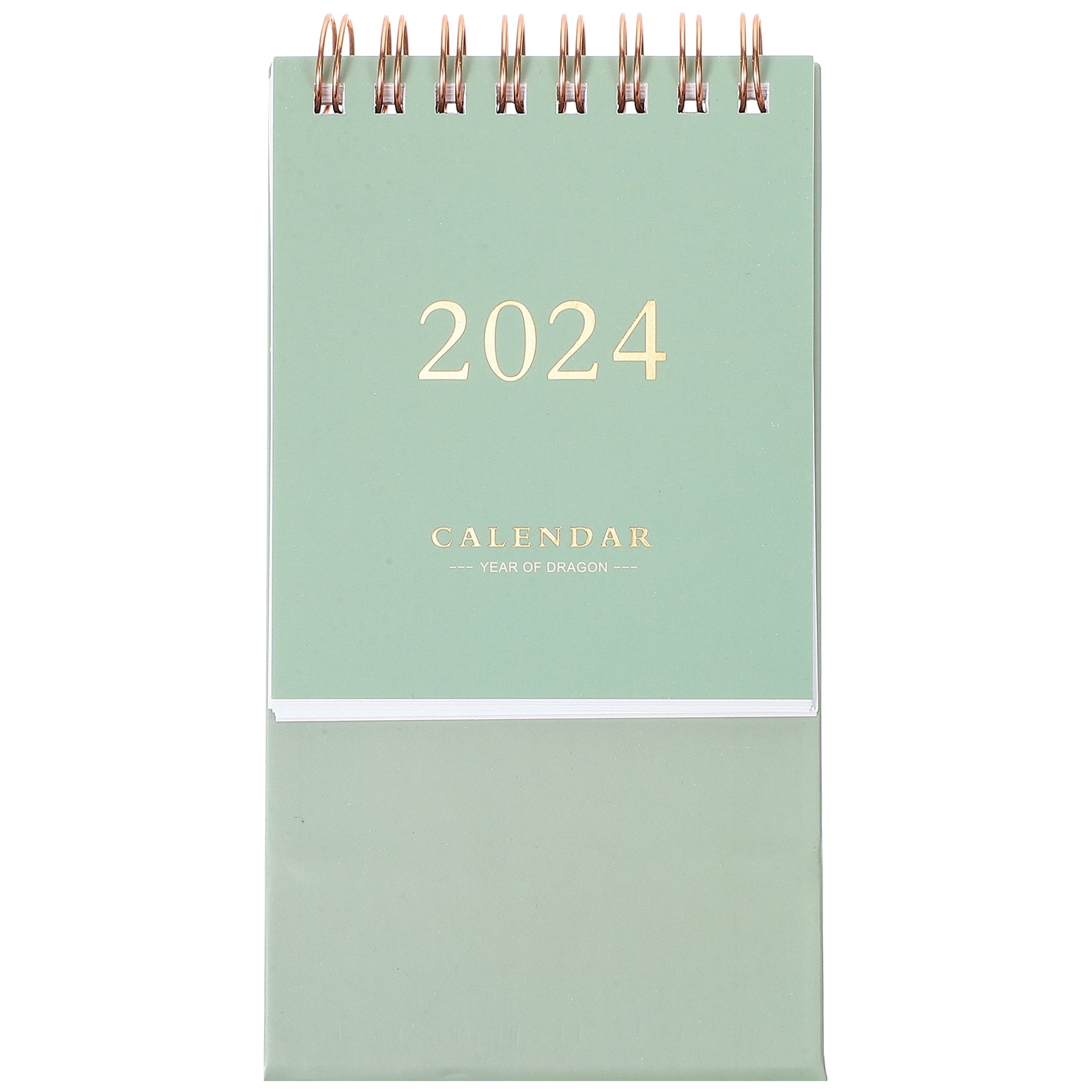 WRITWAA 2024 Decorative Desk Calendar Green Stylish Design for Daily ...