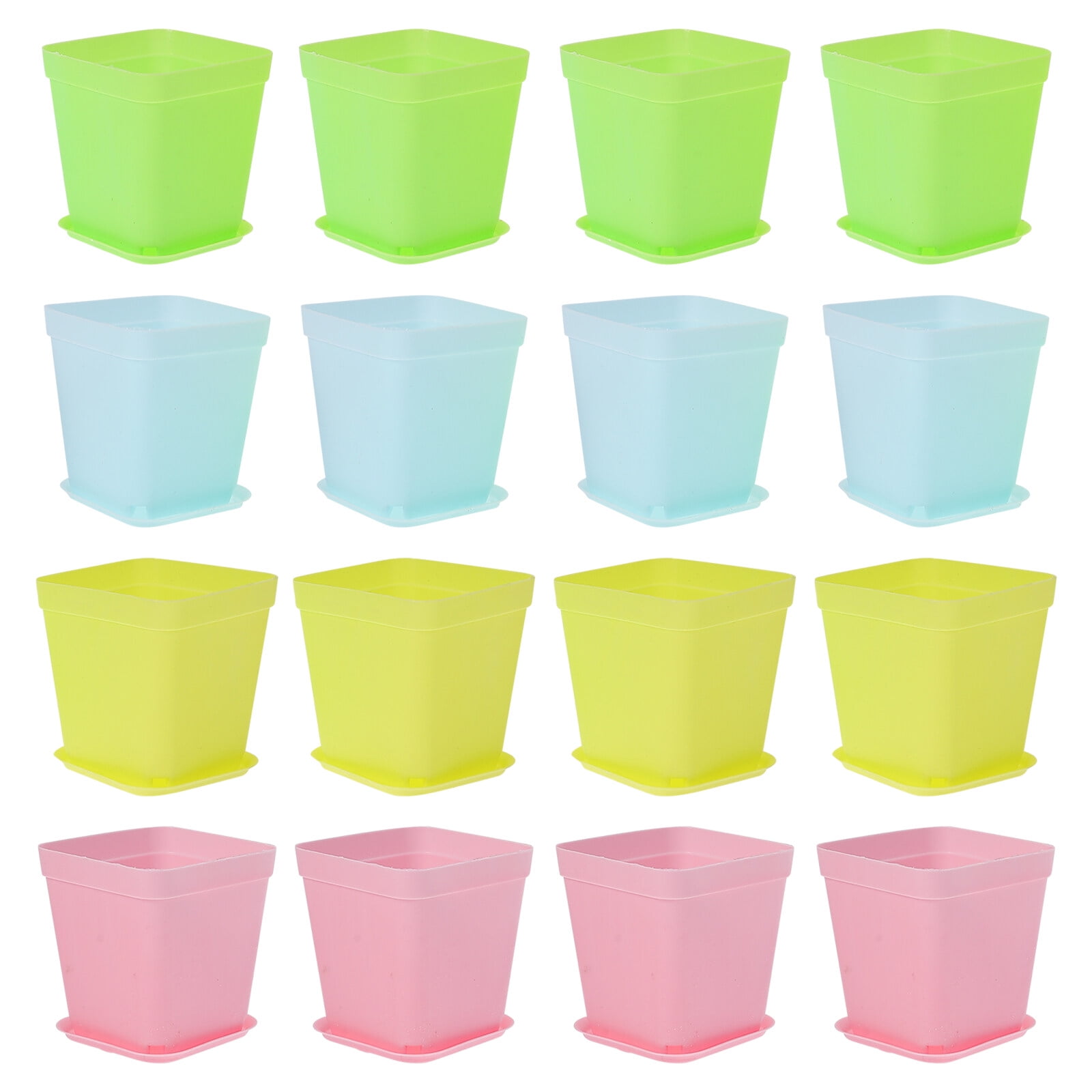 Eease 24 Colorful Small Clay Flower Pots for Nursery Planters - Walmart.com
