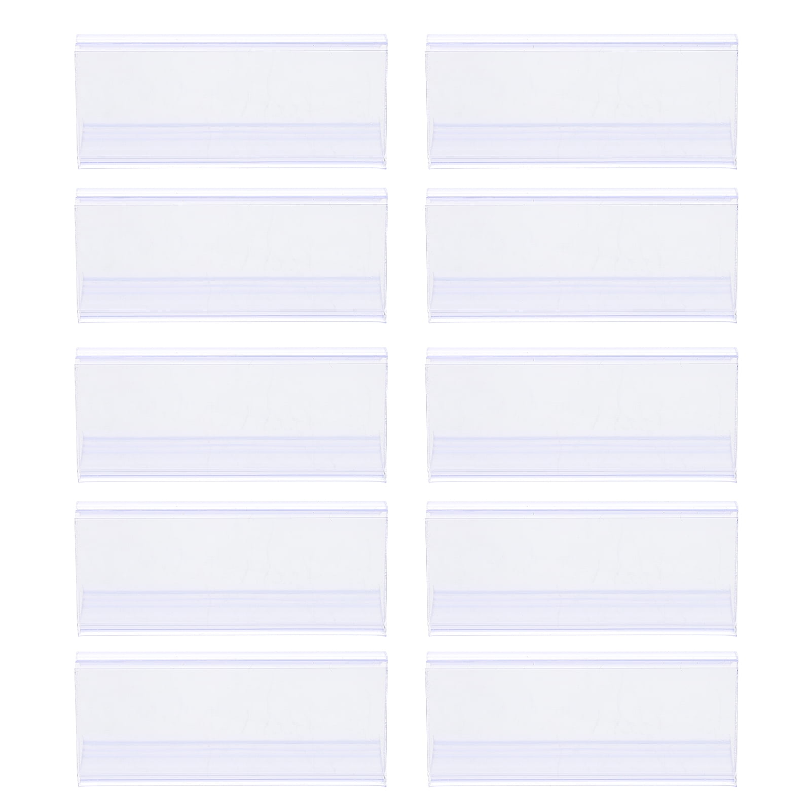 Eease 25pcs Clear Clip on Tag Price Holders Plastic Clear Label Holder ...