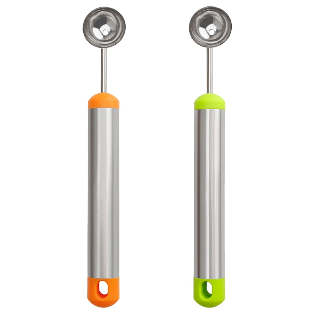Eease 2Pcs Stainless Steel Melon Baller Scoop for Fruit Desserts ...