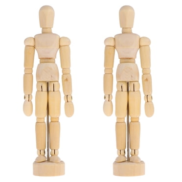 Wood Artist Drawing Manikin Articulated Mannequin with Base and ...