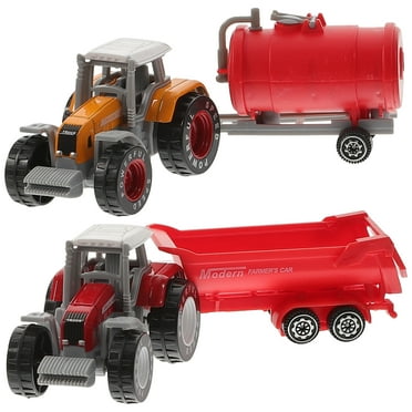 ERTL 1/64 Case IH "Red Menace" Pulling Tractor with Pickup Truck ...