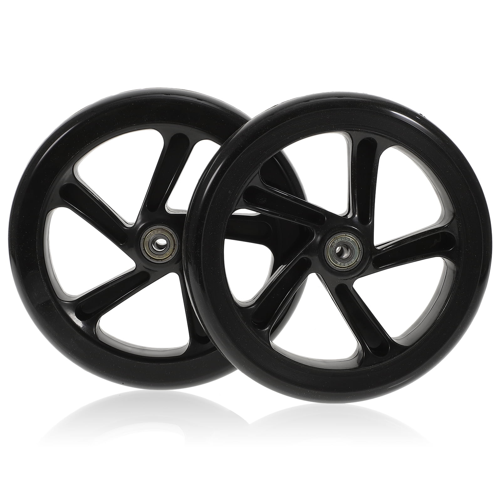 Eease 2pcs 180mm Scooter Replacement Wheels PU Bearings Kids Repair ...