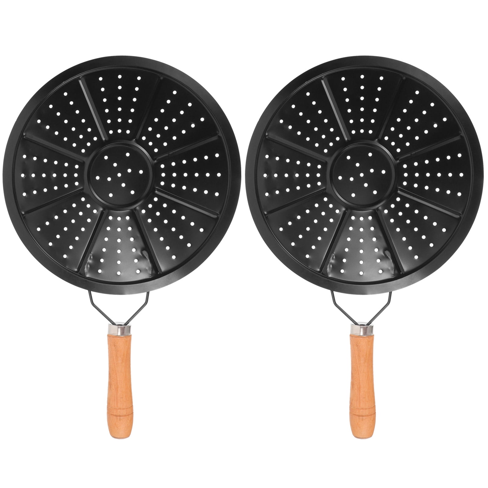 Eease 2pcs Heat Diffuser Reducer with Wooden Handle for Gas Stove ...