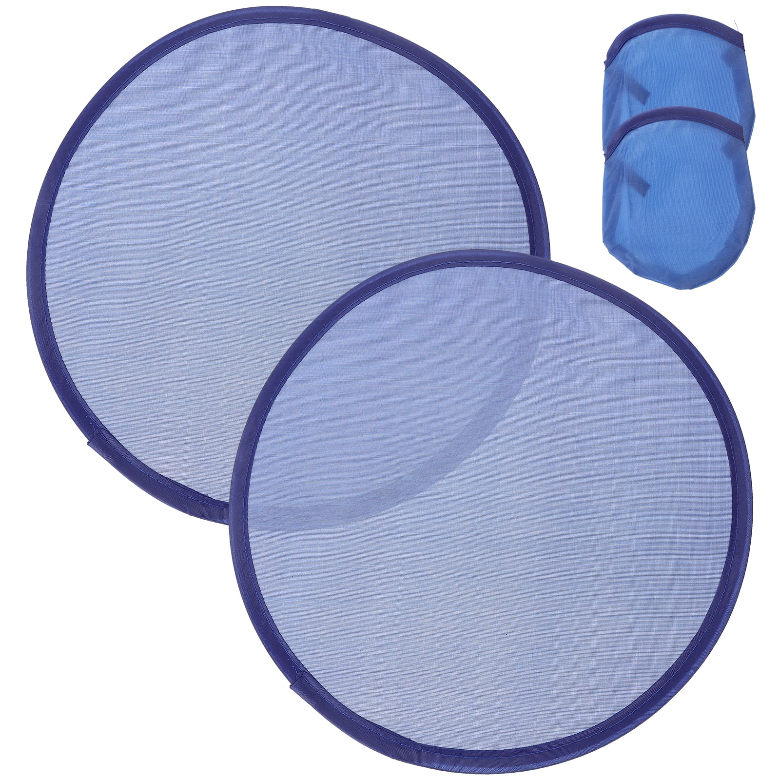 Eease 2pcs Japanese Folding Round Fans Collapsible Portable Round Fans ...