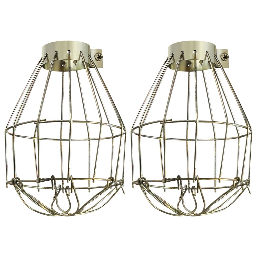 Eease 2pcs Lamp Bulb Guard Metal Lamp Cage Metal Bulb Guard Industrial ...