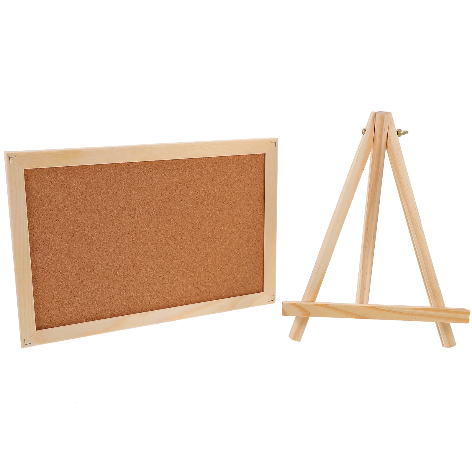 Eease 2pcs Multifunctional Cork Board Bulletin Board with Easel ...