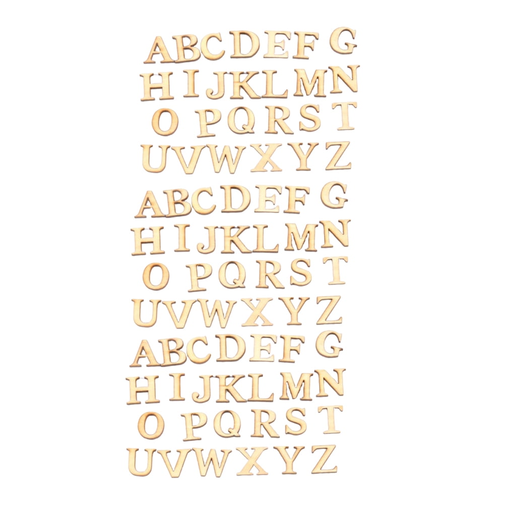 Eease 3 Sets/ 78 Wood 26 English Letters Wooden Alphabets Letter Craft ...