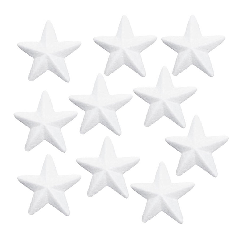 30 White Foam Christmas Stars for Crafts & Decor - Walmart.com