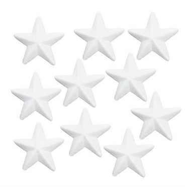 Large Star Foam Craft Shapes, 48/Pack - 16 Each of Red, White & Blue ...