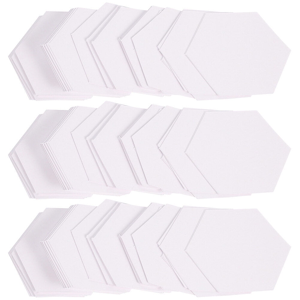 Eease 300 Hexagon Paper Piecing Templates for Quilting Sewing Crafts ...