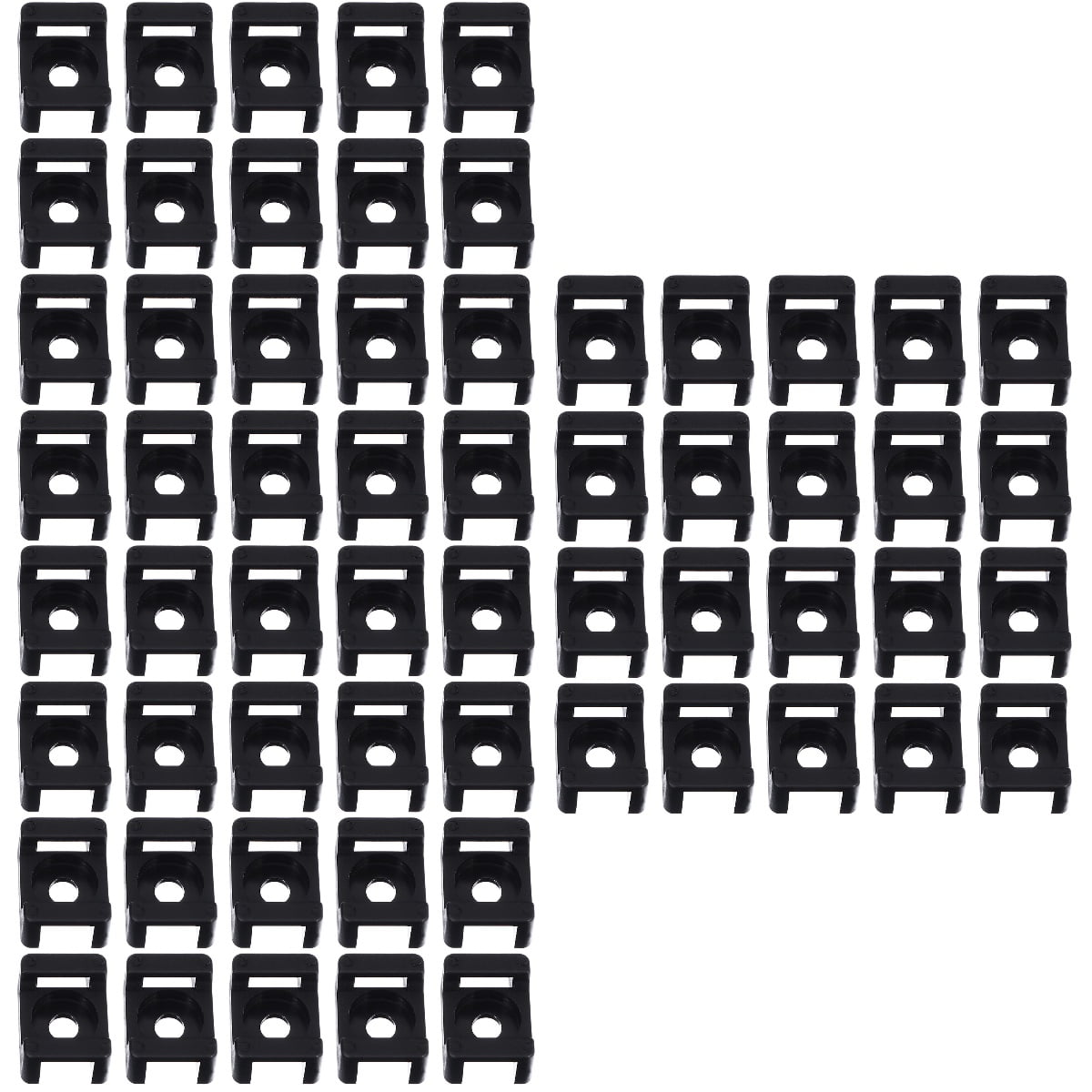 Eease 300 pcs Zip Tie Holders Cable Tie Mounts Cable Management Base ...