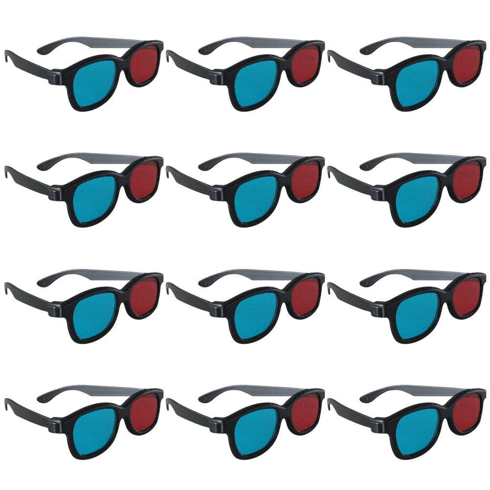 Eease 3D Glasses 20pcs Red Cyan Frame Glasses Anaglyph 3D Glasses for ...
