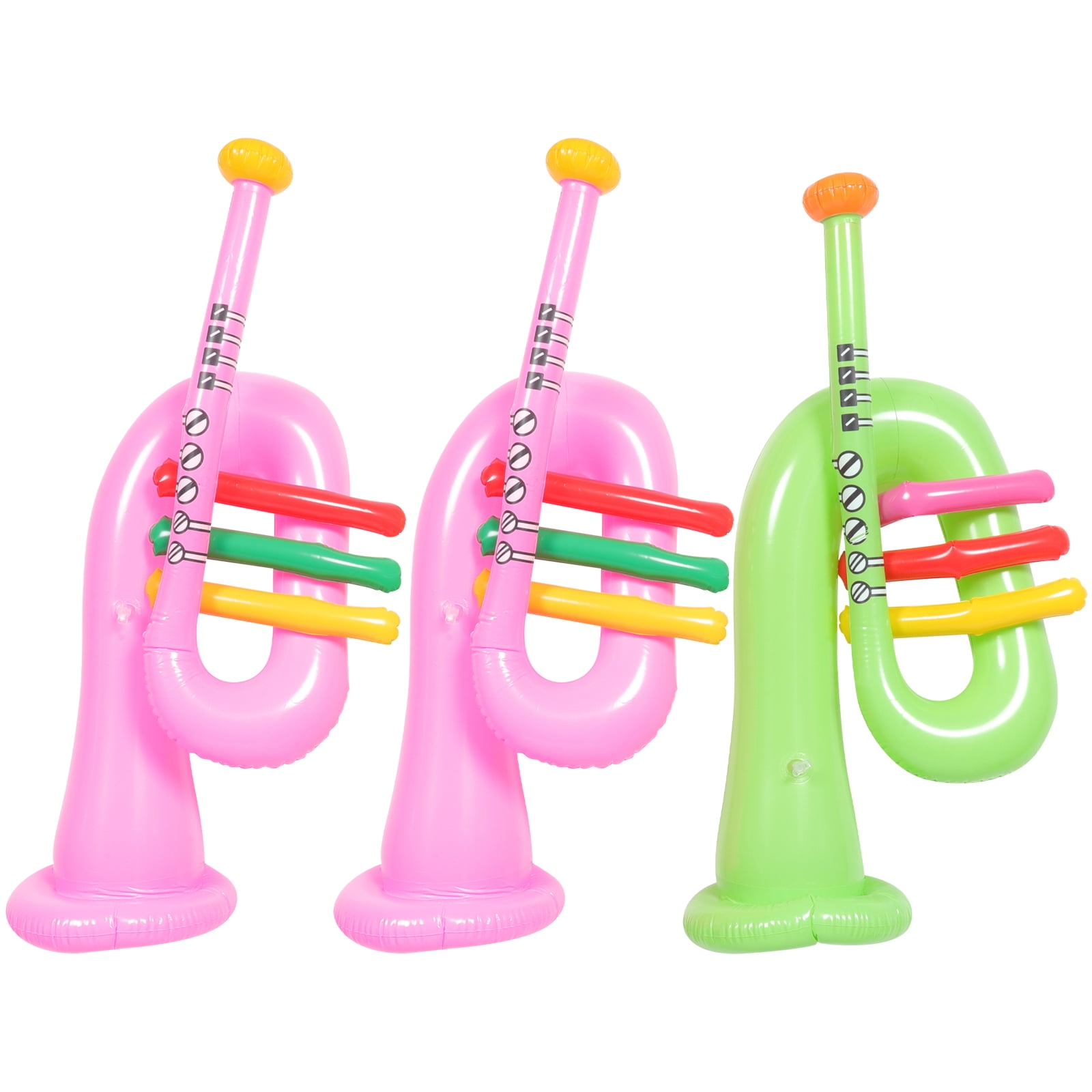 Eease 3Pcs Inflatable Musical Instruments Inflatable Trumpet Horn Toys ...