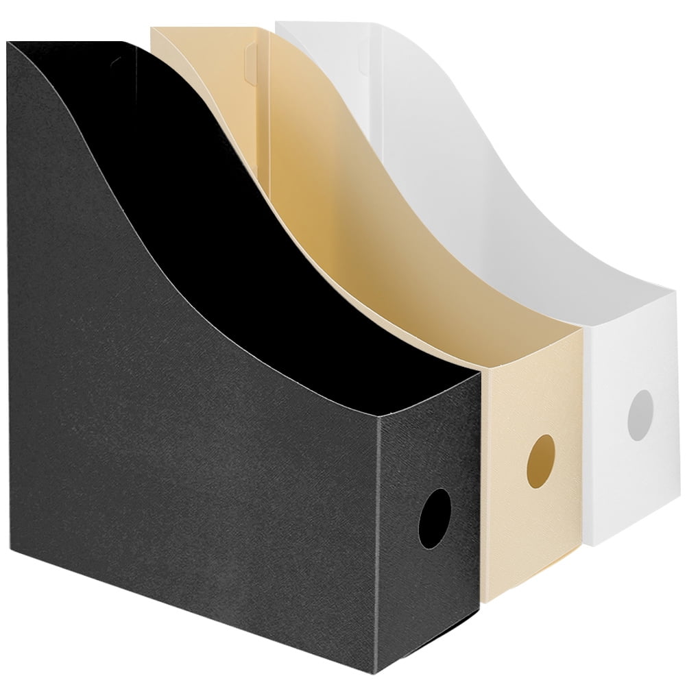 Eease 3pcs Desk Magazine File Holder Organizer Plastic Storage Box ...