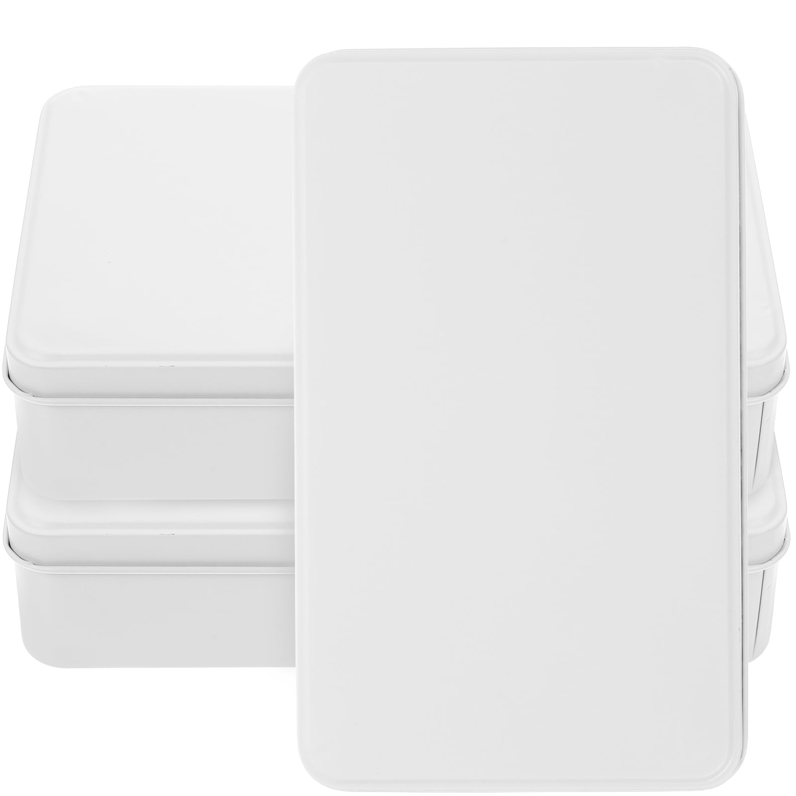 Eease 3pcs Small Tin Box Empty Rectangle Tinplate Box Tinplate ...