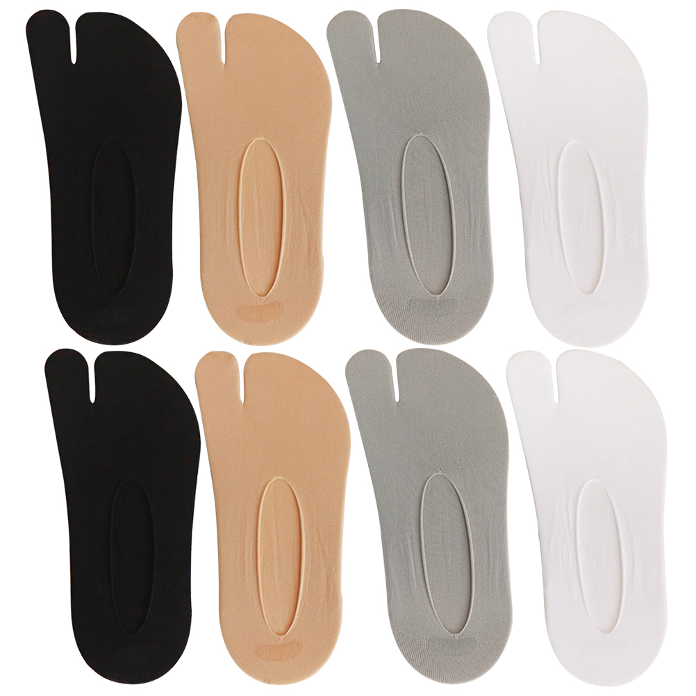 Eease 4 Pairs Tabi Geta Low Cut Split Toe Socks - Walmart.com