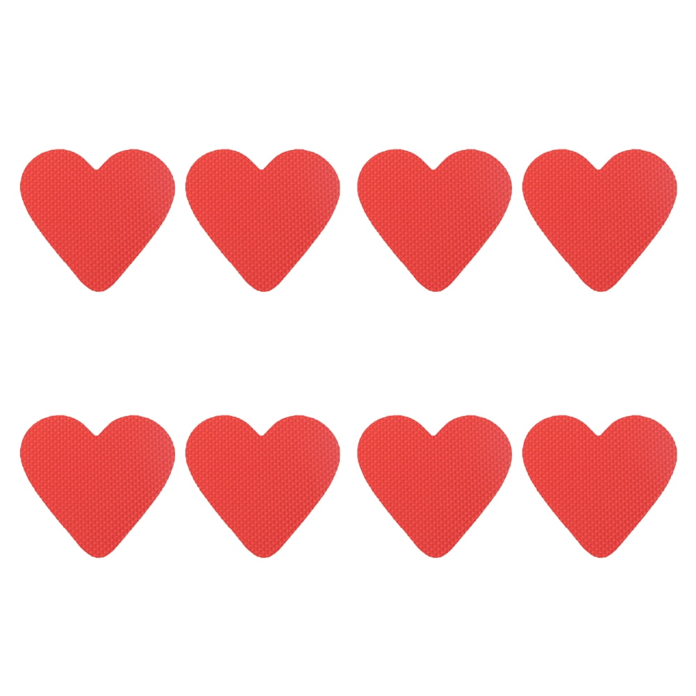 4 Pairs Nonslip Forefoot Shoe Pads Red Heart Shape Self Adhesive Grip ...